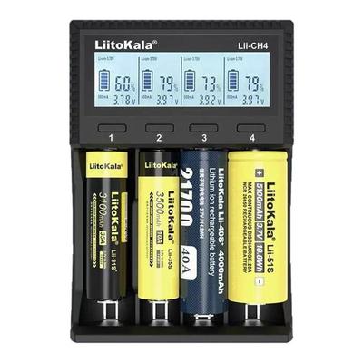 Lii-CH4锂电池充电器1.5V3.7V3.2V铁锂三元18650 21700通用5号7号