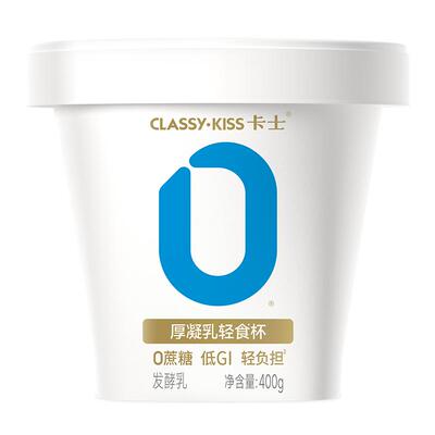卡士酸奶400g厚凝乳0蔗糖轻食杯