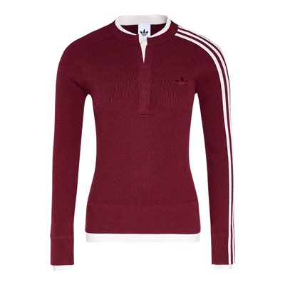 Adidas/阿迪达斯正品三叶草女士休闲修身针织运动套头衫KS5332