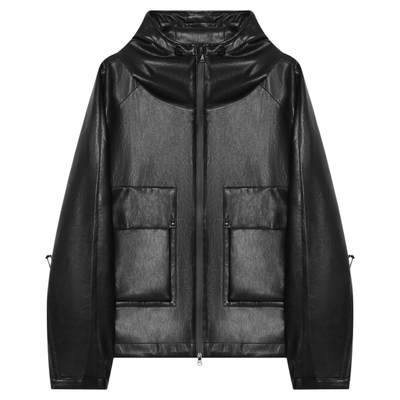 同款春秋季皮夹克男装美式复古