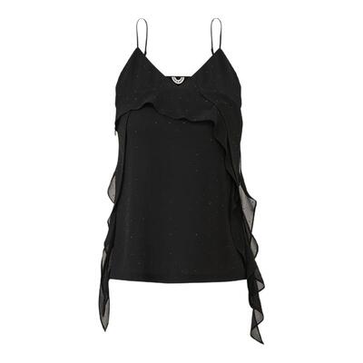 lostinecho烫钻雪纺吊带背心