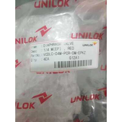 拍前询价：UNILOK隔膜阀14MEP红色