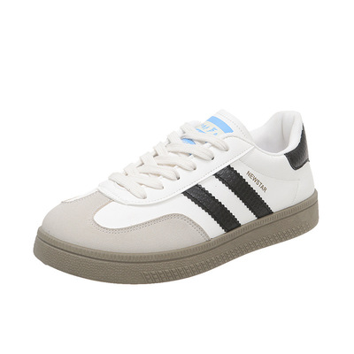 百搭德训鞋女2025秋冬新款平底小白鞋经典休闲运动板鞋女ins