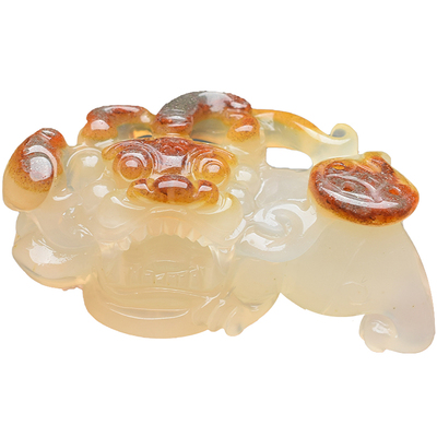 古兽貔貅三色挂件产地直销手工雕