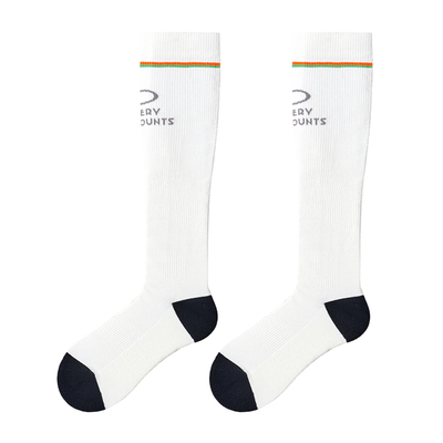 JKN白色运动压力小腿袜女