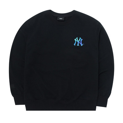 MLB男女NY水彩晕染印花圆领卫衣