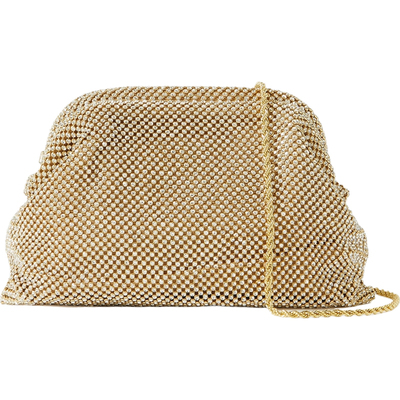 【新年礼物】Loeffler Randall女金色拼接链带单肩包