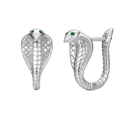 【自营】VITARING耳环女眼镜蛇形耳坠925银耳针耳饰小众设计配饰