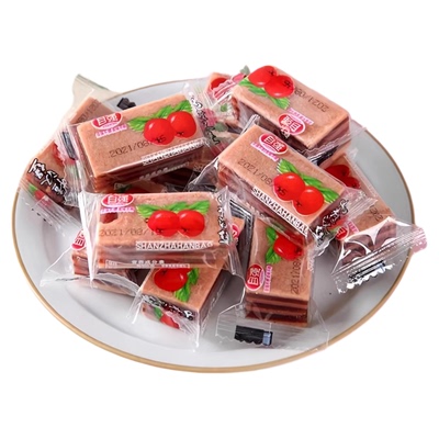 自强山楂汉堡独立夹心山楂糖