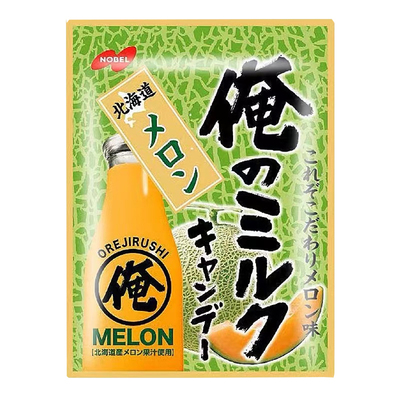 日本进口诺贝尔俺牛奶糖哈密瓜味
