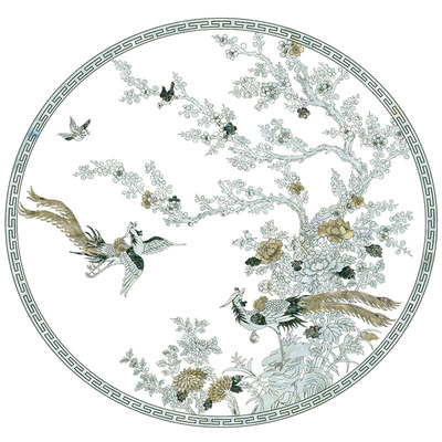 大盟水移画新中式螺钿家具装饰画