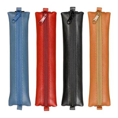 克莱方丹羊皮绑带防丢拉链笔袋