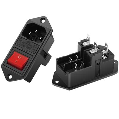 全铜三合一品字插座船型开关