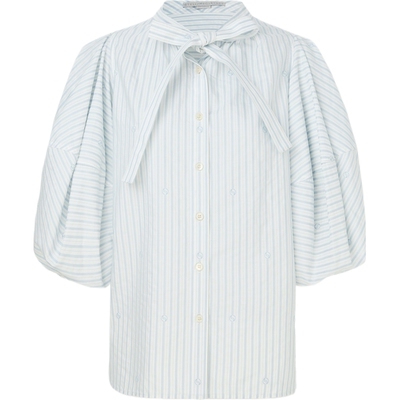 【折扣】Stella Mccartney 女系带细节条纹棉质女衫