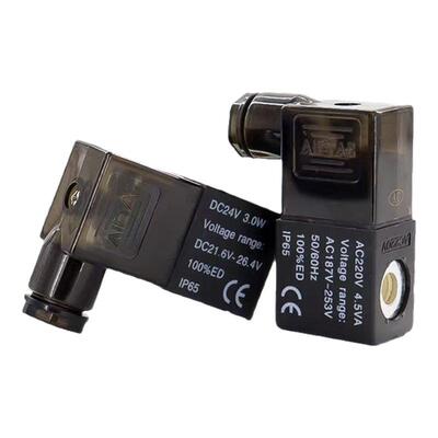 亚德客电磁气动阀4v210-08电磁阀线圈220v 24v 12v4v310-10电子阀