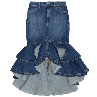 GUESS女士小众包臀鱼尾裙