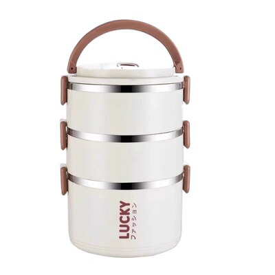 不锈钢饭盒便当盒上班族多层饭桶学生餐盒子保温大容量微波炉双层