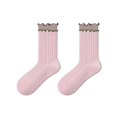 happylemon可爱中筒袜透气无骨