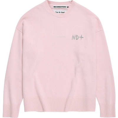 NO DIRECTION+ 手工刺绣logo圆领针织衫N540107603C