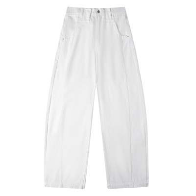 HOTRULES解构弯刀牛仔裤男士夏季2026新款复古水洗做旧休闲长裤子