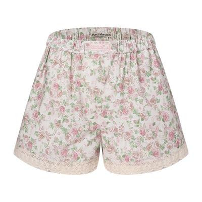 MardiMercredi蕾丝拼接梭织短裤