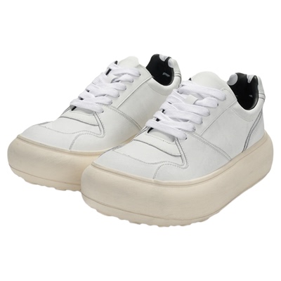 SGIRL TWTW圆头厚底做旧小白鞋女2025新款爆款百搭休闲脏脏鞋板鞋