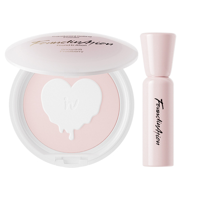 上引元气双拼粉饼染眉膏