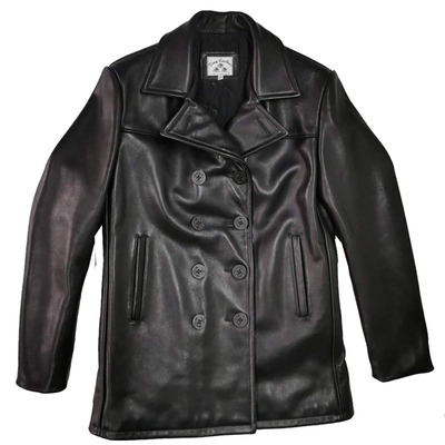 海军740皮大衣非schott（