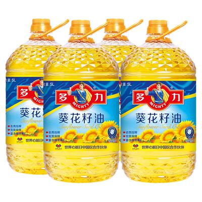 多力葵花籽油5L*4桶装食用油