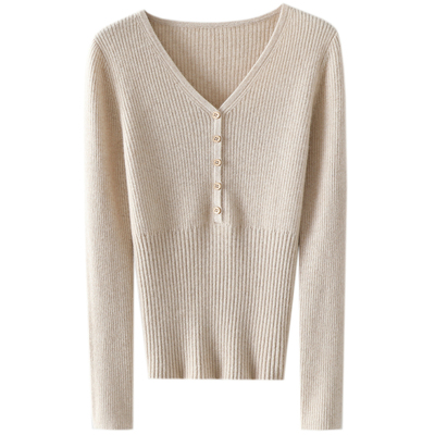 启超官方高端100%纯山羊绒衫