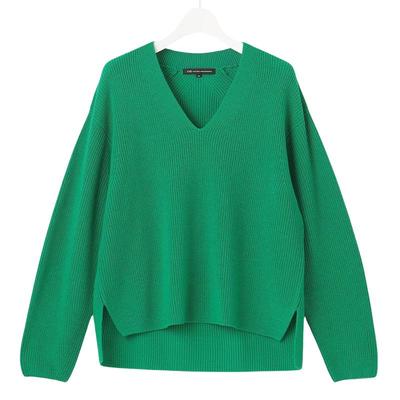 宽松棉羊毛套头针织毛衣商场同款