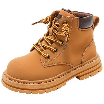 天美意马丁靴中大童秋冬休闲