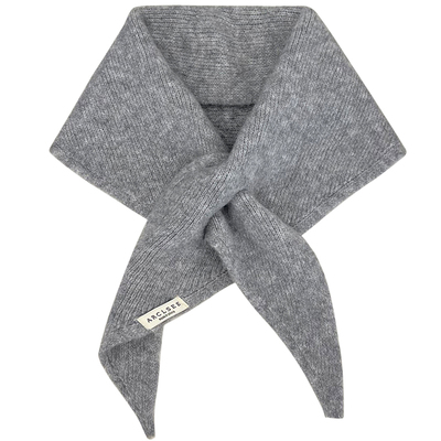 韩版高级感纯色交叉三角围巾女秋