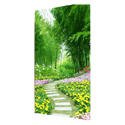 入户玄关自粘风景画墙贴画绿林风景可定制尺寸自然风光美景墙贴画
