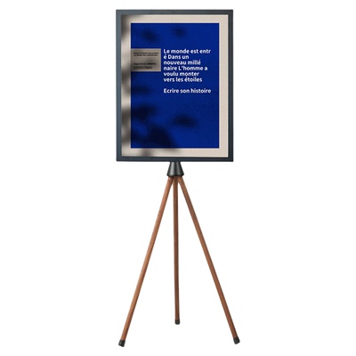 北美胡桃木壁画音箱落地支架实木