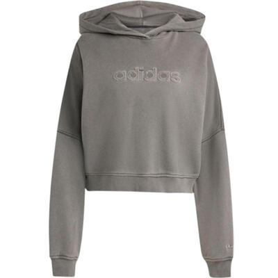 滔搏adidas阿迪达斯三叶草女子CROP HOODIE卫衣JW7296