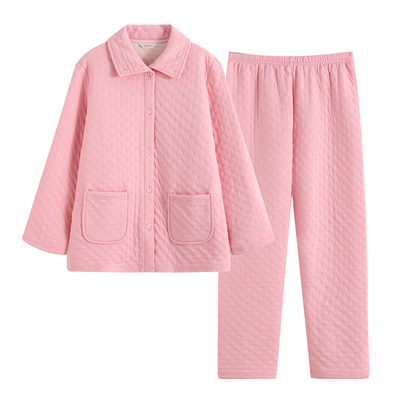 罗丝美2025秋冬新款纯棉睡衣套装