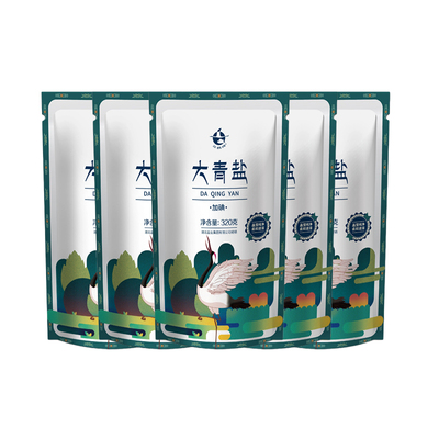 云鹤加碘大青盐青海家用高原湖盐无抗结剂藏青盐家用食盐