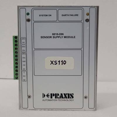 PRAXIS 98.6.010.701 Rev.B 6010DIN SENSOR SUPPLY MODULE XS110