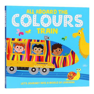 牛津精品认知绘本 请登上颜色列车 All Aboard The Colours Train 英文原版绘本 儿童英语早教启蒙颜色认知图画书亲子阅读平装大开