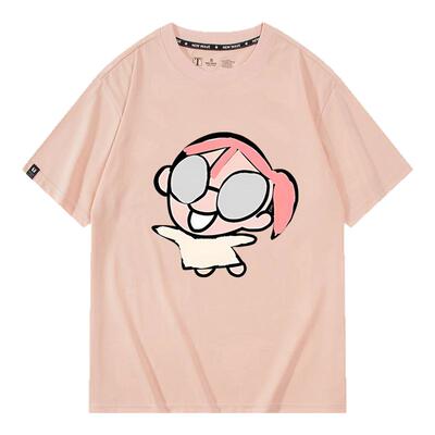 休闲宽松纯棉情侣短袖