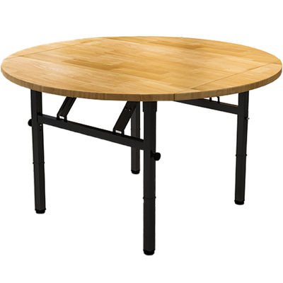 实木升降桌方形圆形折叠餐桌家用