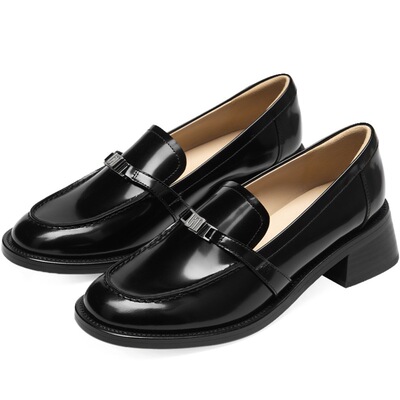 73hours优雅英伦风方跟乐福鞋