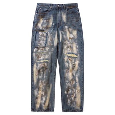 26年春夏新款美式高街牛仔裤宽松