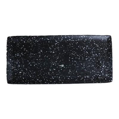 日式盘陶瓷长方形复古餐具高级感大碟托盘菜盘冰裂釉长方形鱼盘子