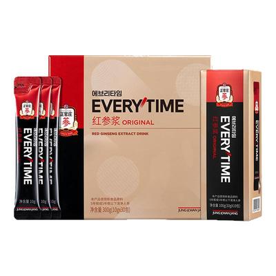 【发升级版】韩国正官庄Everytime精红参浆浓缩液人参年货节送礼
