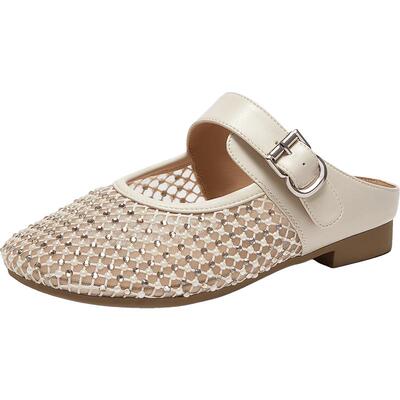 百思图2026夏季户外女穆勒鞋