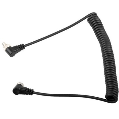PC-PC闪光灯同步引闪线PC线 PC转PC连闪线 直连相机和闪光灯100cm