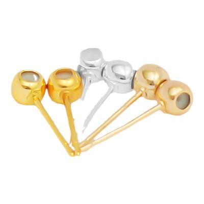 diy包金硅胶调节4mm10只耳针