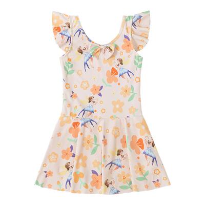 女童泳衣2025可爱小童碎花无袖泳